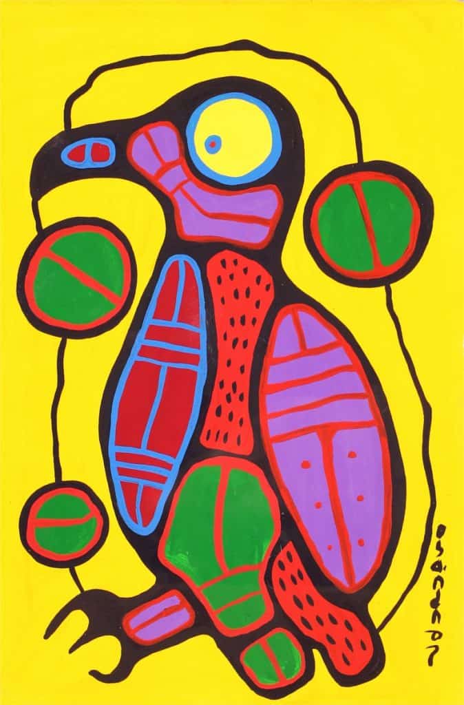Norval Morrisseau: BIRD - Hodgins Art Auctions Ltd.