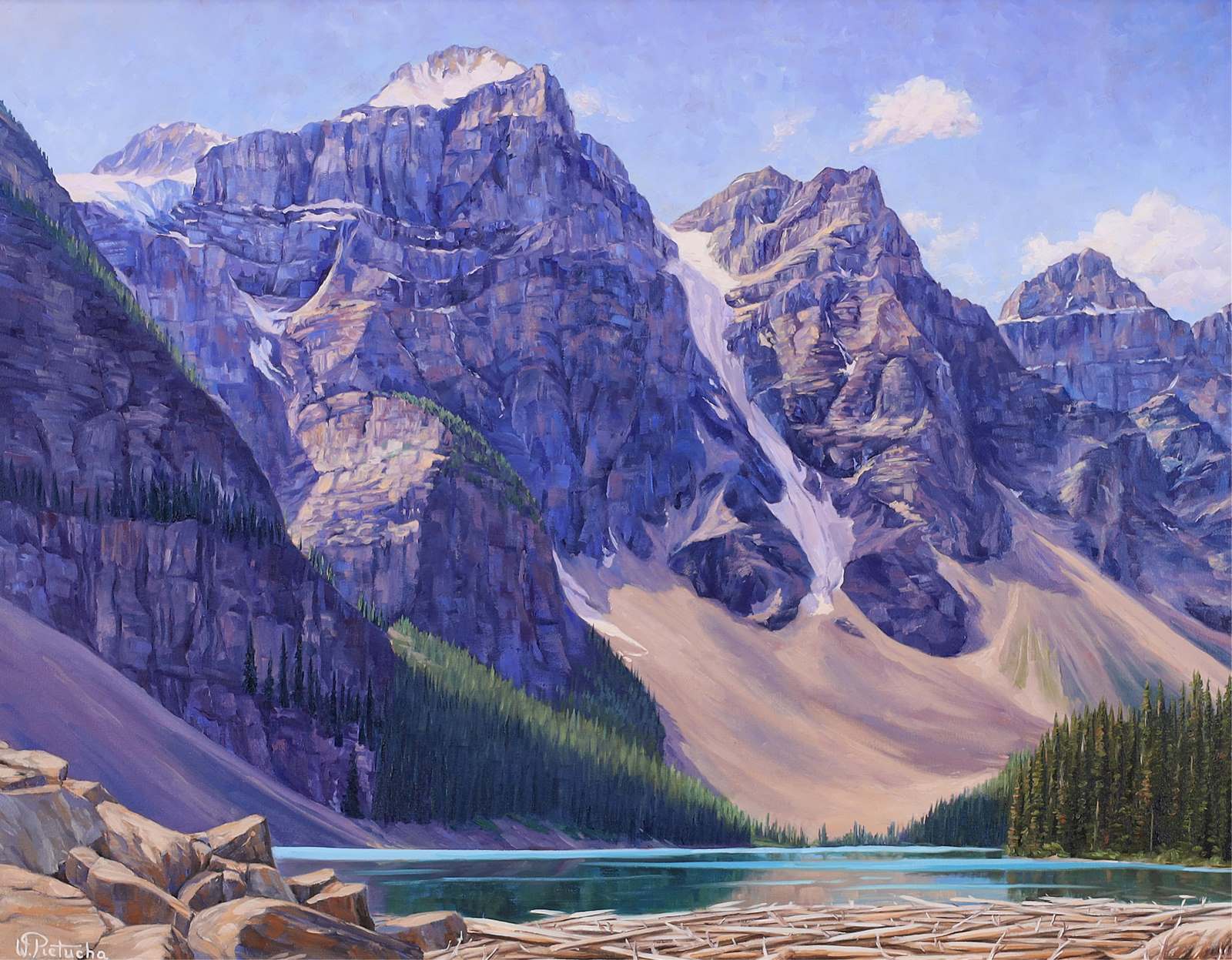 Waclaw Pietucha: MORAINE LAKE - Hodgins Art Auctions Ltd.