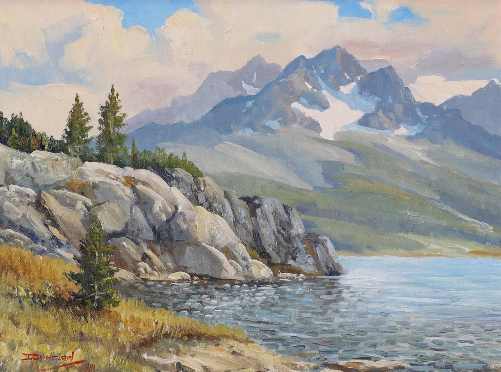 Duncan Mackinnon Crockford: UPPER SPRAY LAKES ON THE ROAD TO MUD LAKE ...
