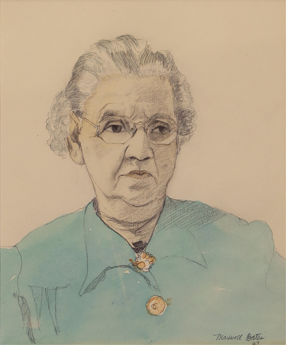 Maxwell Bennett Bates: PORTRAIT OF A WOMAN - Hodgins Art Auctions Ltd.