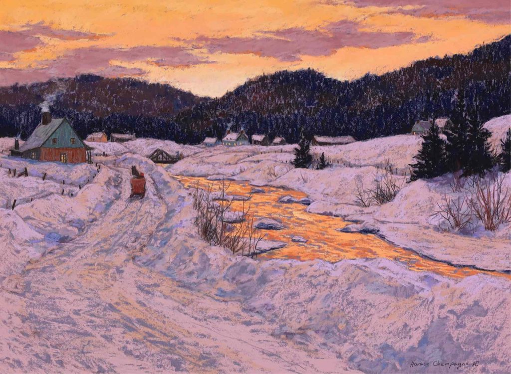 Horace Champagne: STREAM OF GOLD (ST-PLACIDE, QUEBEC) - Hodgins Art ...