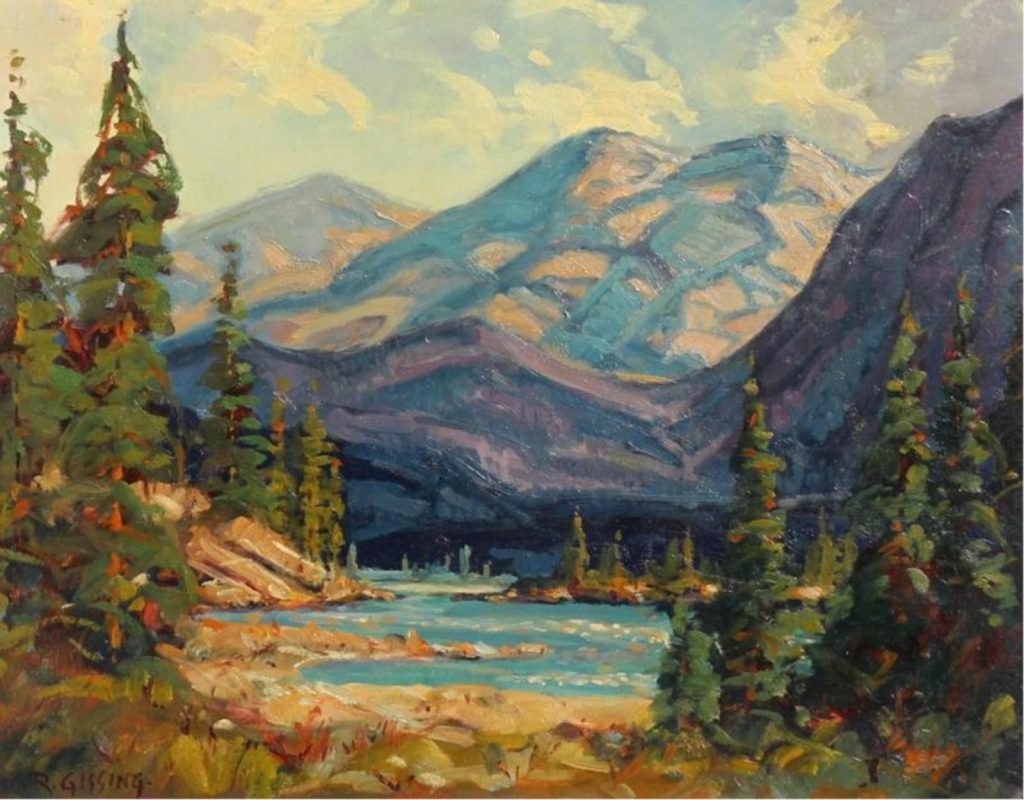 Roland Gissing: BOW RIVER, ALBERTA - Hodgins Art Auctions Ltd.