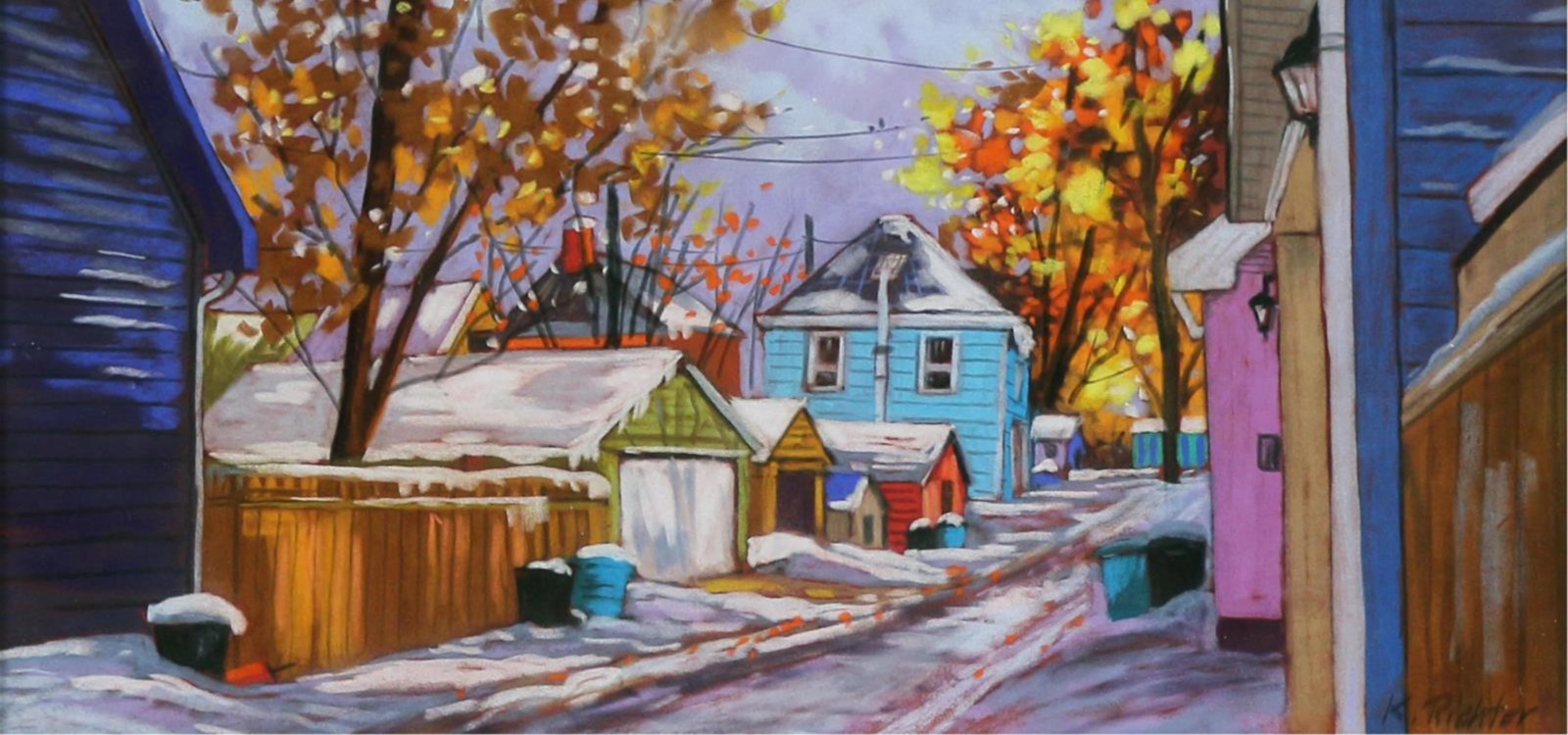 Karin Richter: WINTER CAME EARLY - Hodgins Art Auctions Ltd.