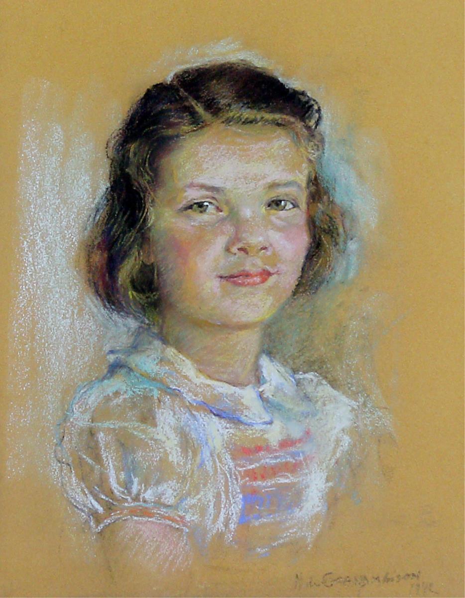 Nicholas de Grandmaison: PORTRAIT OF A YOUNG GIRL - Hodgins Art ...
