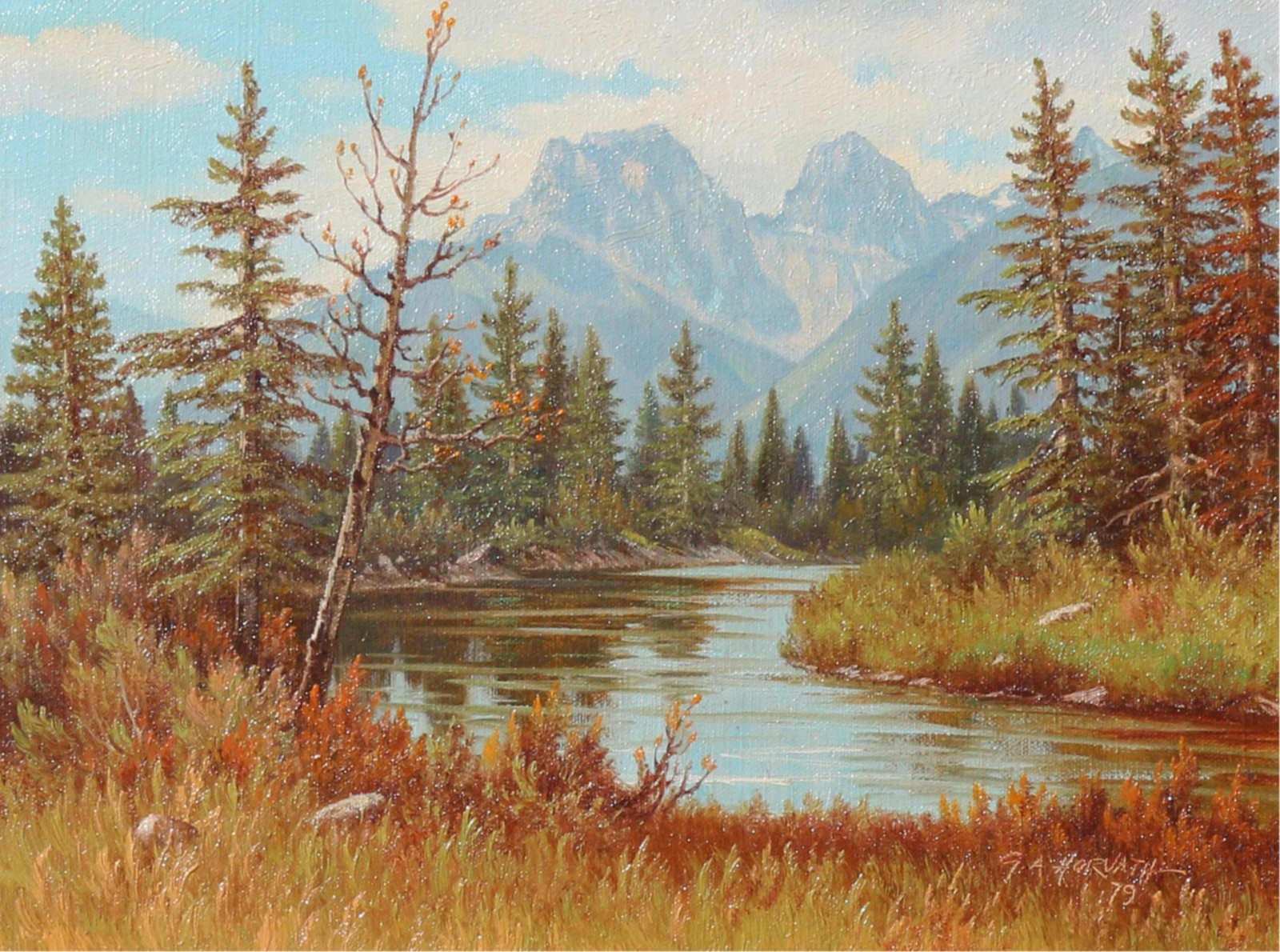 George A. Horvath: SUMMER SPLENDOR - Hodgins Art Auctions Ltd.