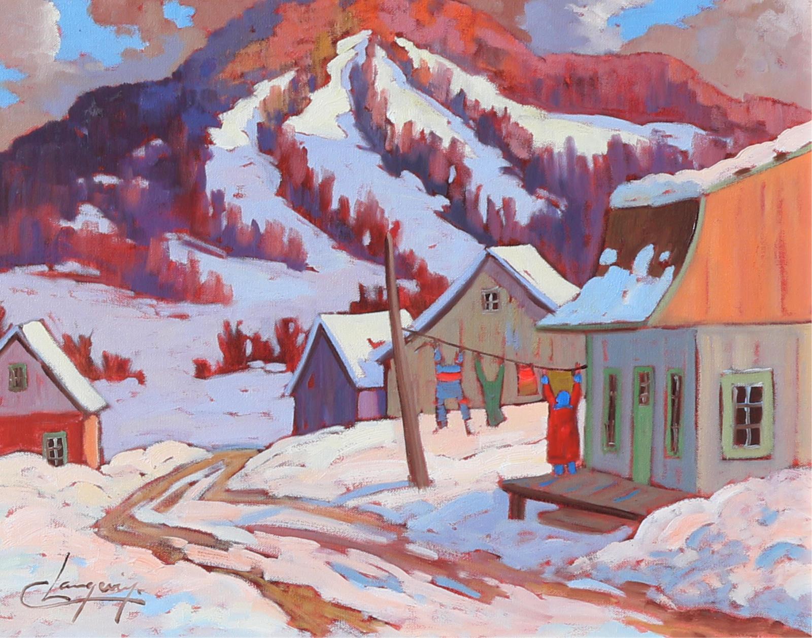 Claude Langevin: JOURNEE DE LAVAGE - Hodgins Art Auctions Ltd.