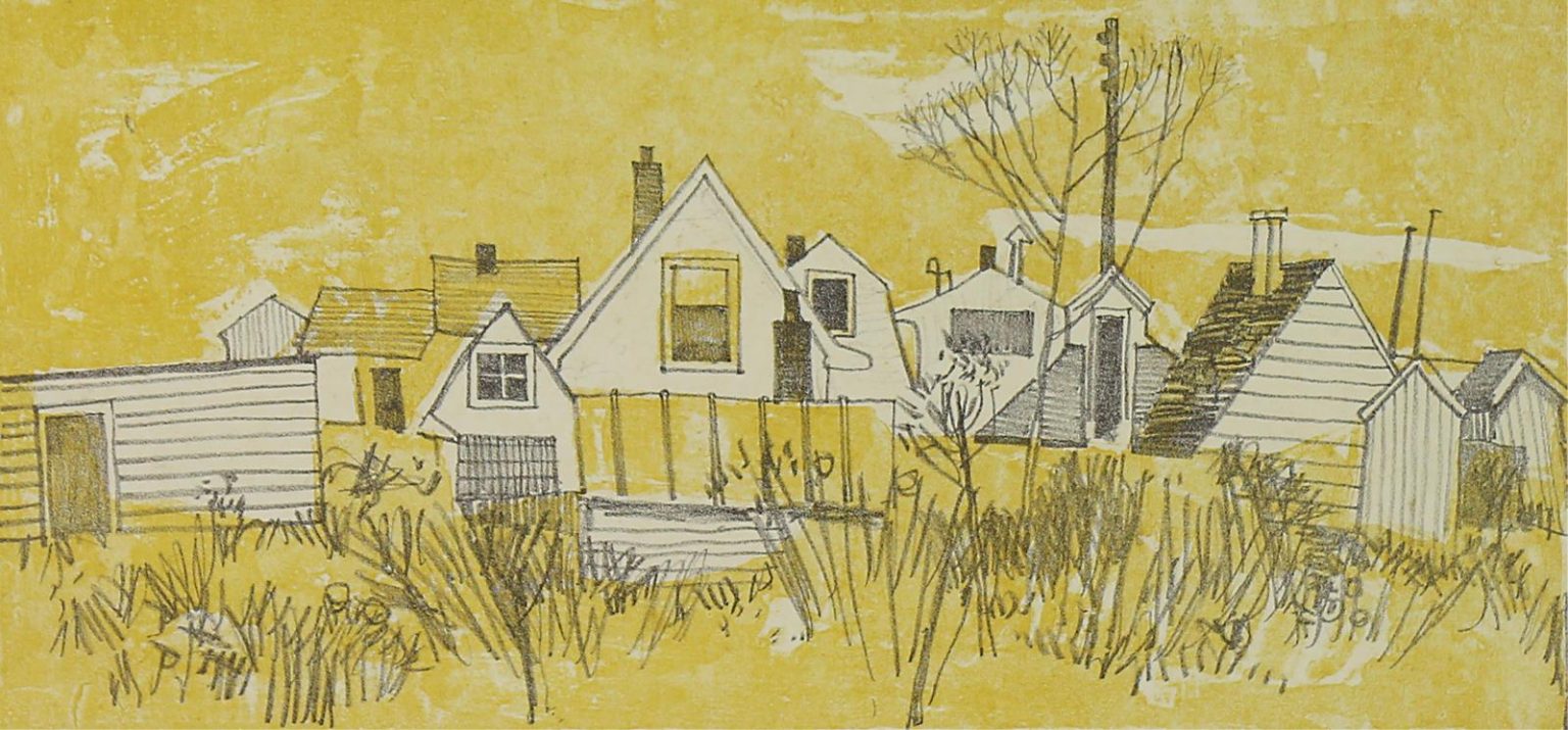 Maxwell Bennett Bates: VILLAGE - Hodgins Art Auctions Ltd.