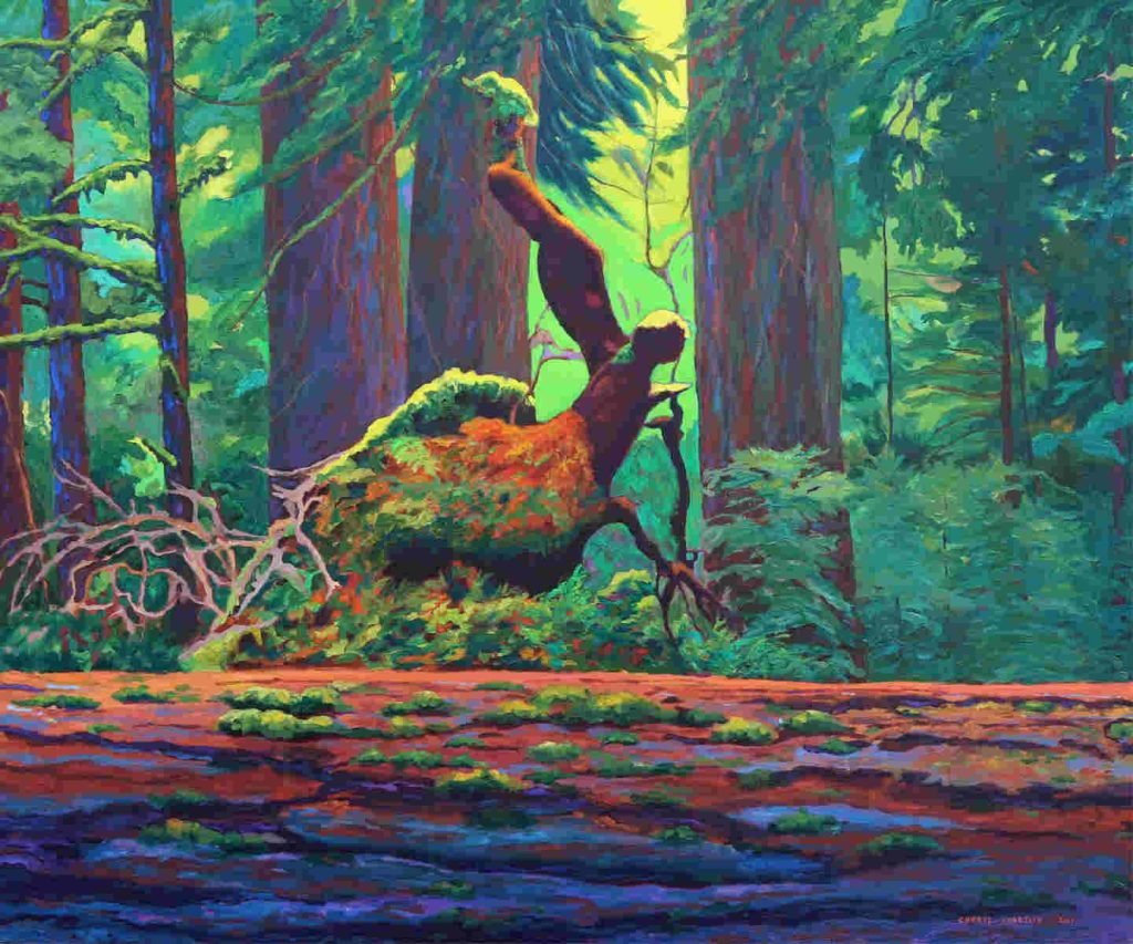 Cheryl Chartier: THE ANGEL OF CATHEDRAL GROVE - Hodgins Art Auctions Ltd.