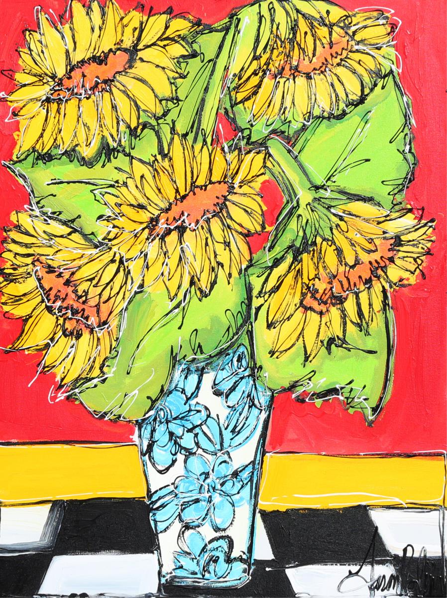 Jason Robins: SUNFLOWERS - Hodgins Art Auctions Ltd.