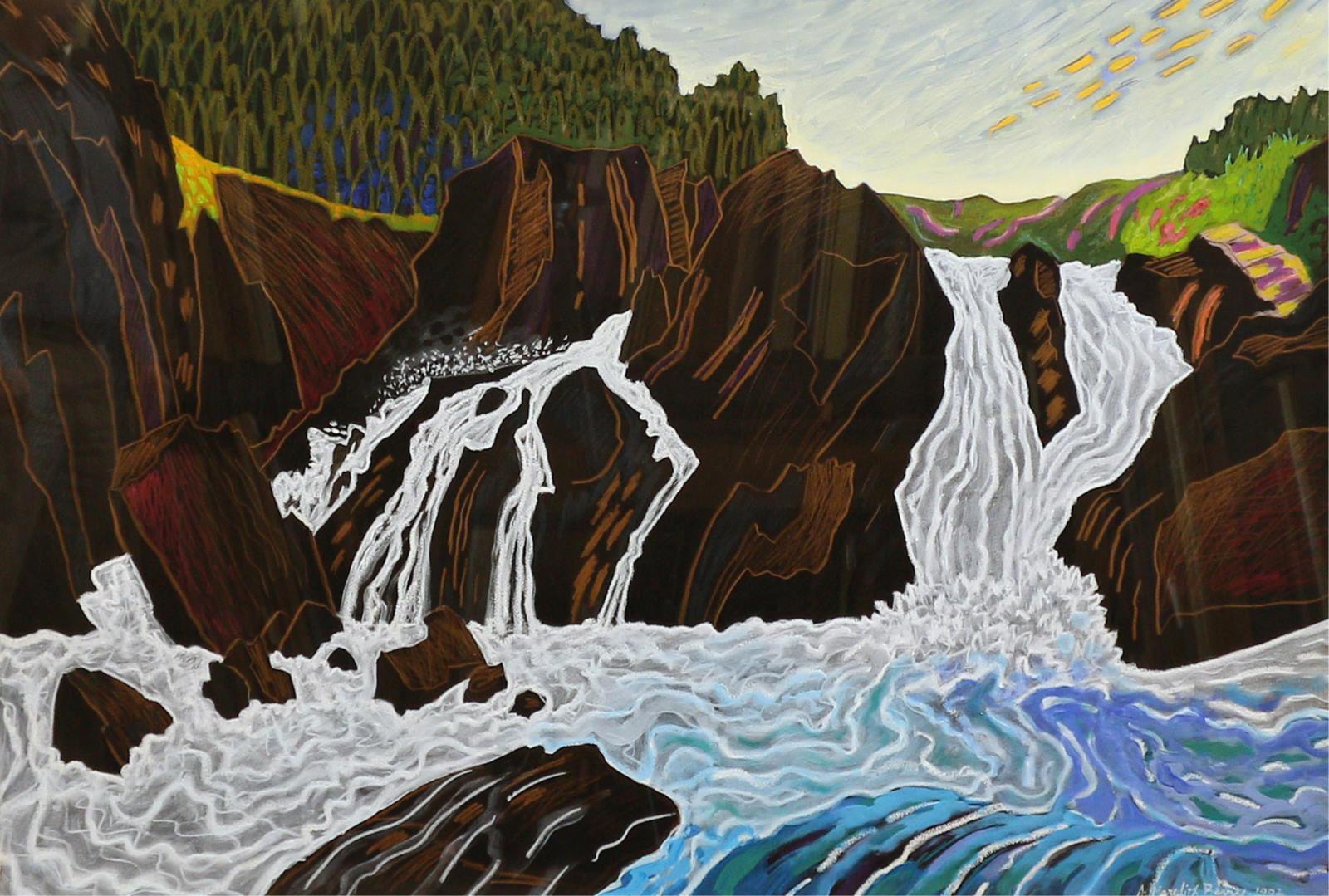 Anne Meredith Barry: AQUAFORT FALLS - Hodgins Art Auctions Ltd.