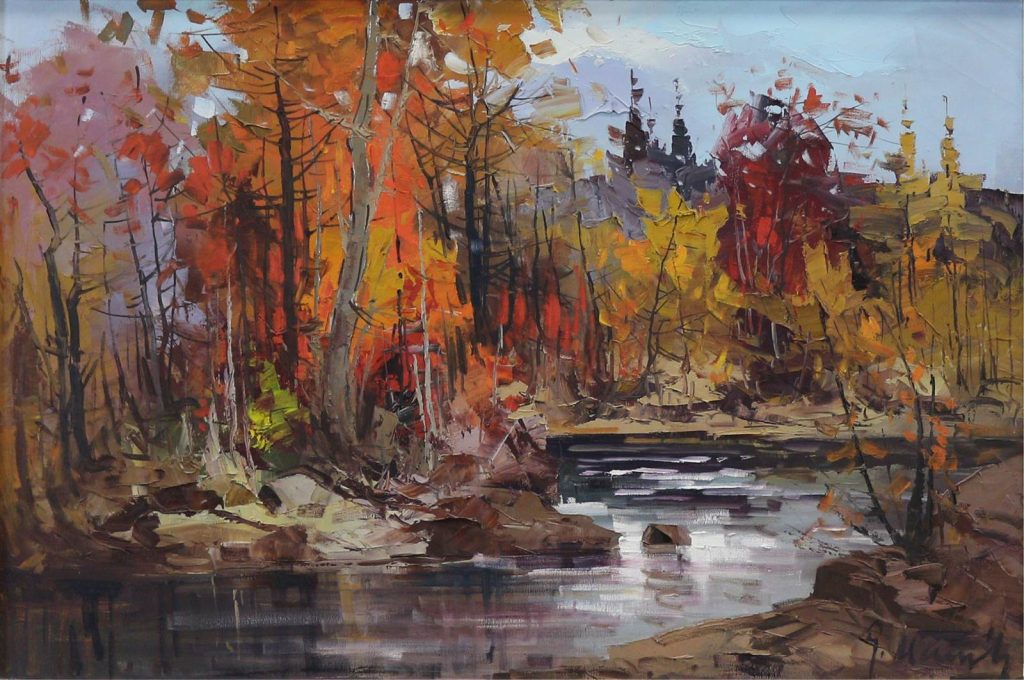 Geza (Gordon) Marich: AUTUMN LANDSCAPE - Hodgins Art Auctions Ltd.