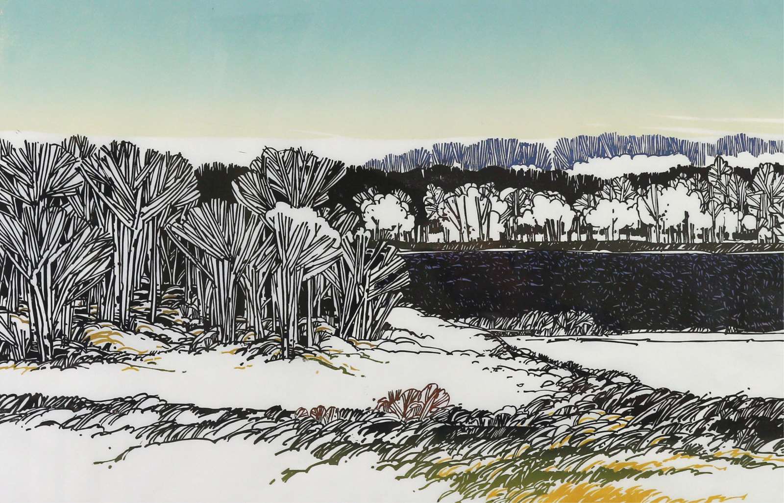 Walter Drohan: BEYOND THE WILLOWS - Hodgins Art Auctions Ltd.