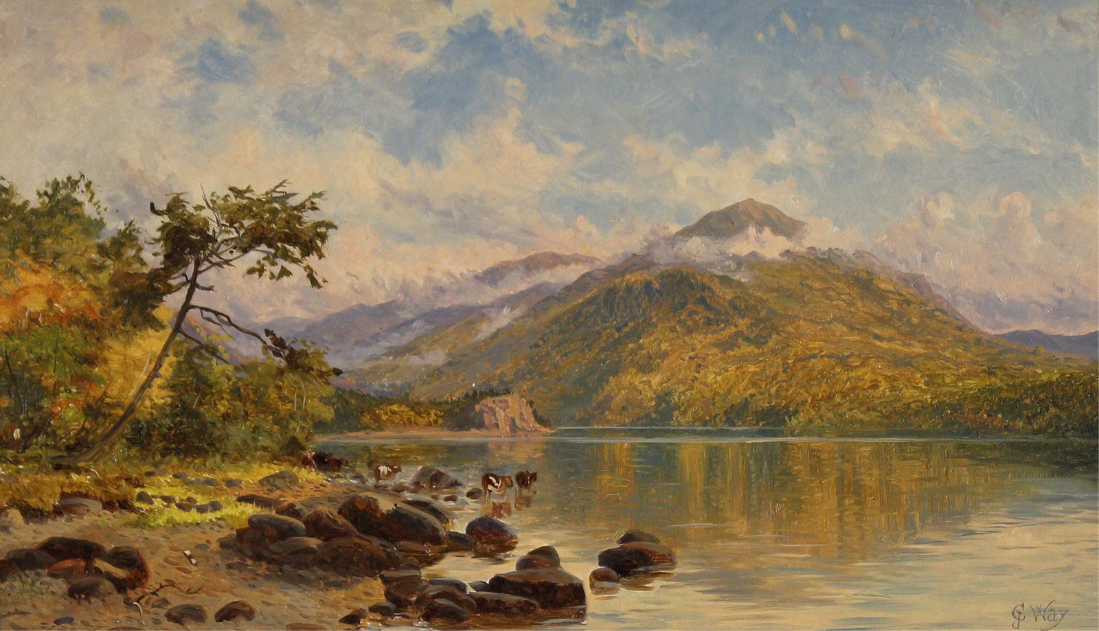 Charles Jones (C. J.) Way: LAKE MEMPHREMAGOG, QUE. - Hodgins Art ...