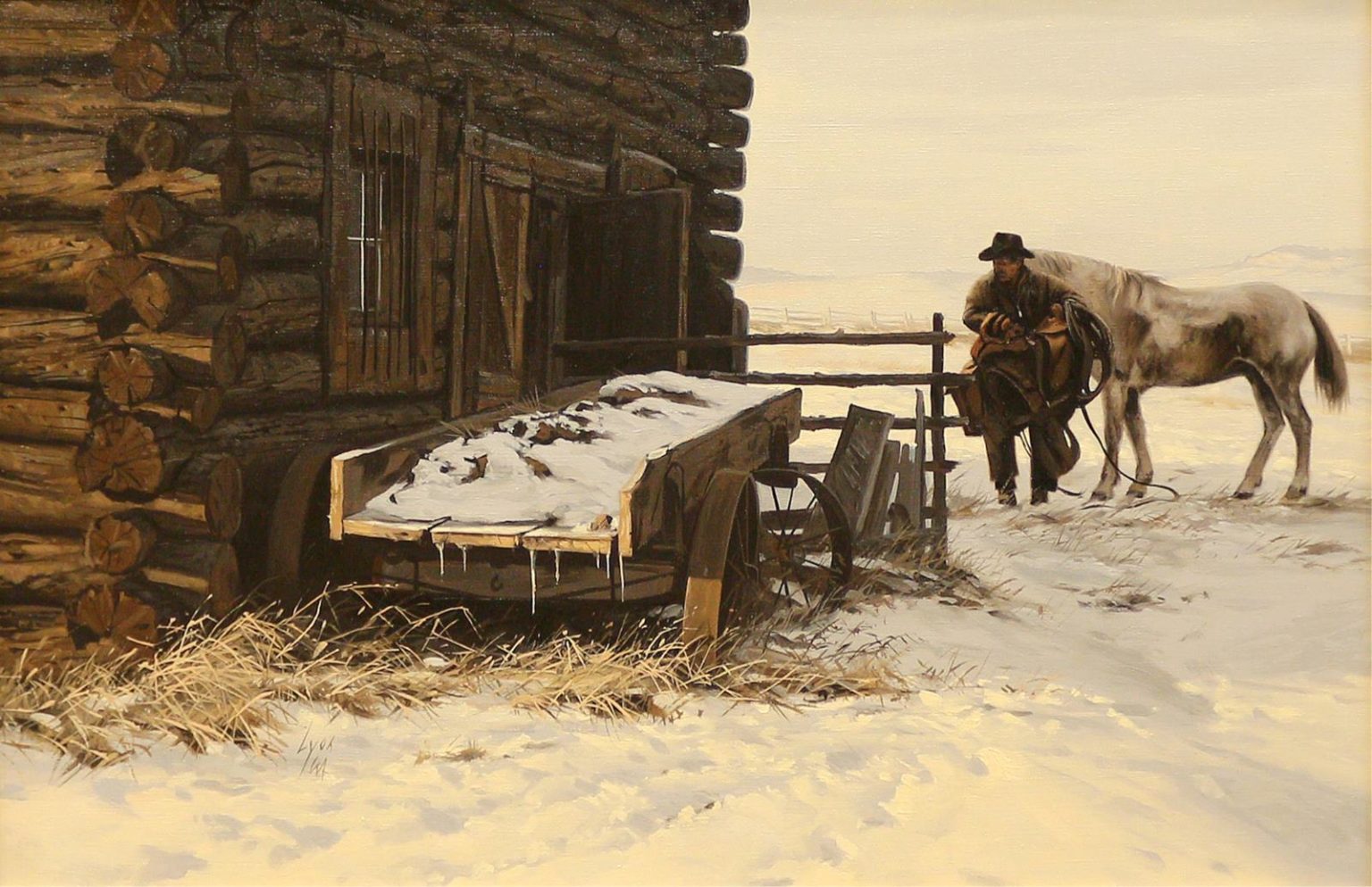 Harold Lloyd Lyon: END OF THE DAY - Hodgins Art Auctions Ltd.