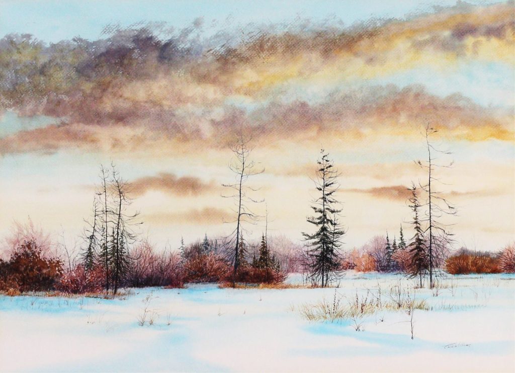 E. Colin Williams: WINTER LANDSCAPE - Hodgins Art Auctions Ltd.