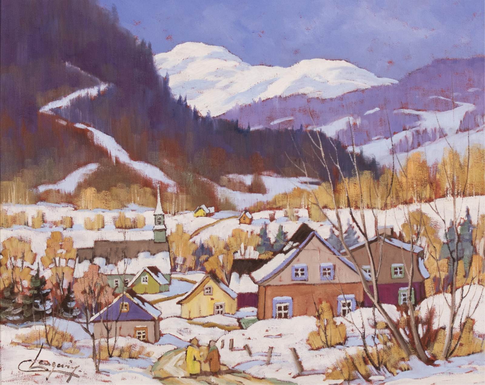 Claude Langevin: PICS ENNEIGES - Hodgins Art Auctions Ltd.