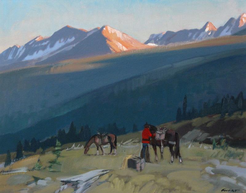 Peter Ewart: END OF DAY, LOUISE-JASPER HIGHWAY - Hodgins Art Auctions Ltd.
