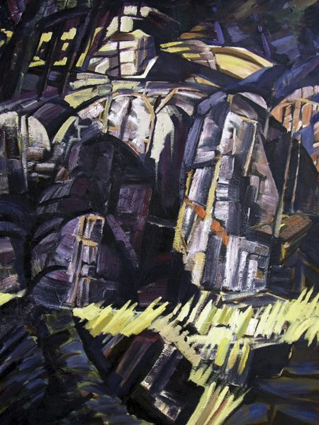 David Pugh: BLUE ROCKS - Hodgins Art Auctions Ltd.