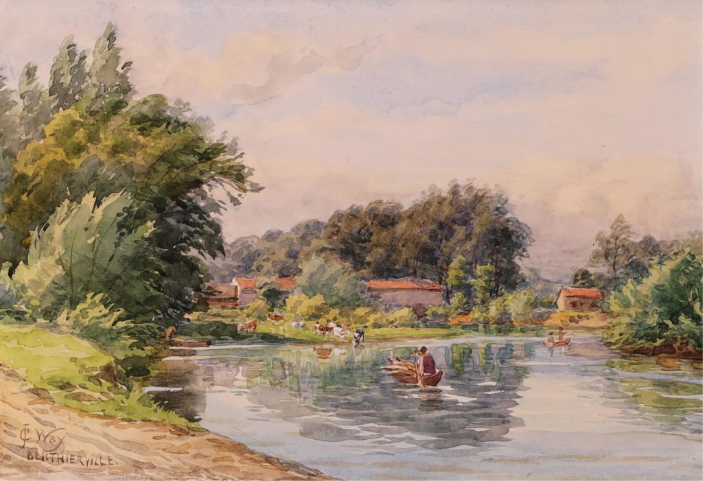 Charles Jones (C. J.) Way: BERTHIERVILLE - Hodgins Art Auctions Ltd.
