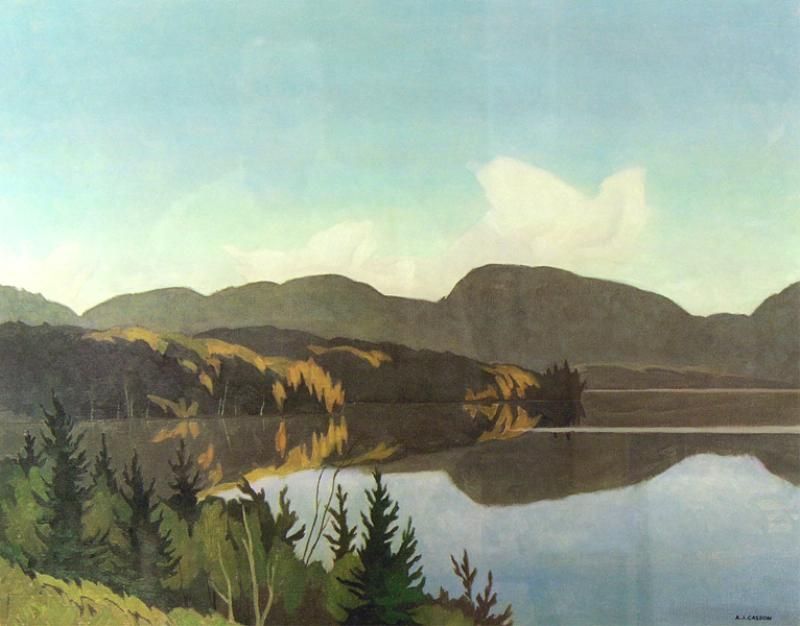 Alfred Joseph Casson: LAKE & HILLS, ONTARIO - Hodgins Art Auctions Ltd.