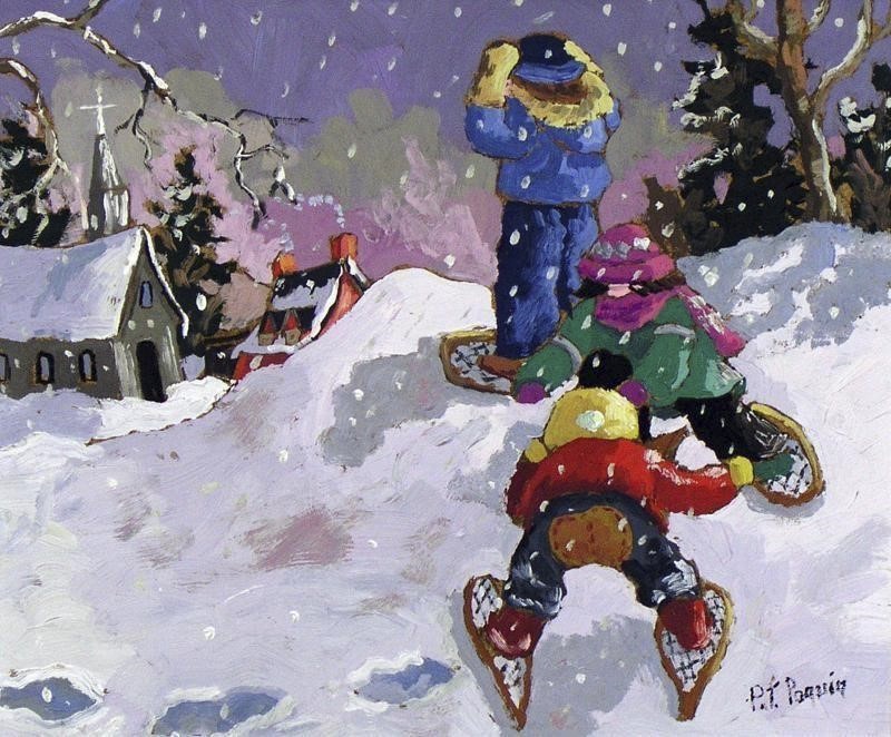 Pauline Thibodeau Paquin: A L'OREE DU VILLAGE - Hodgins Art Auctions Ltd.