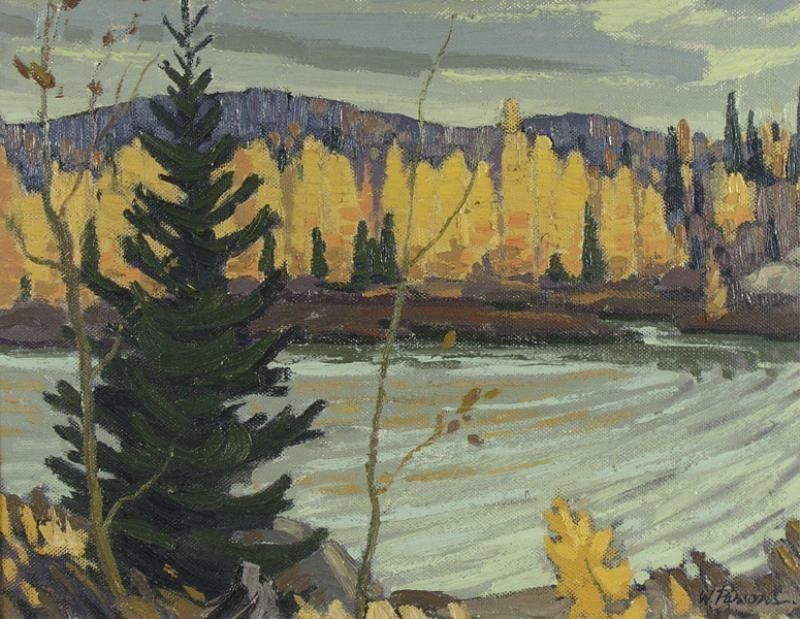 William Parsons: SPRUCE AND TAMARACK - Hodgins Art Auctions Ltd.