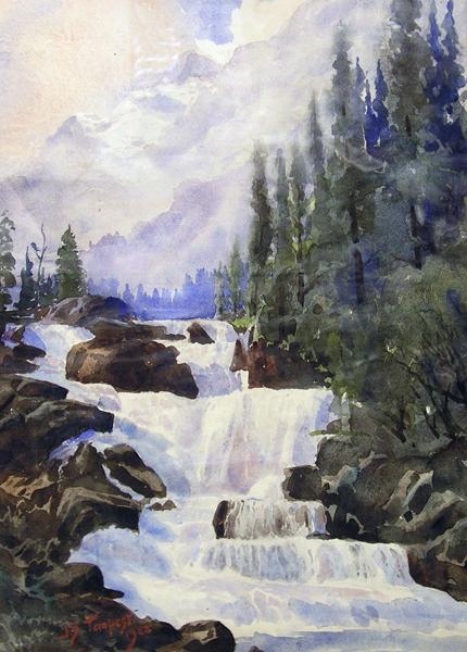 John Sugden Tempest: BOW FALLS - Hodgins Art Auctions Ltd.
