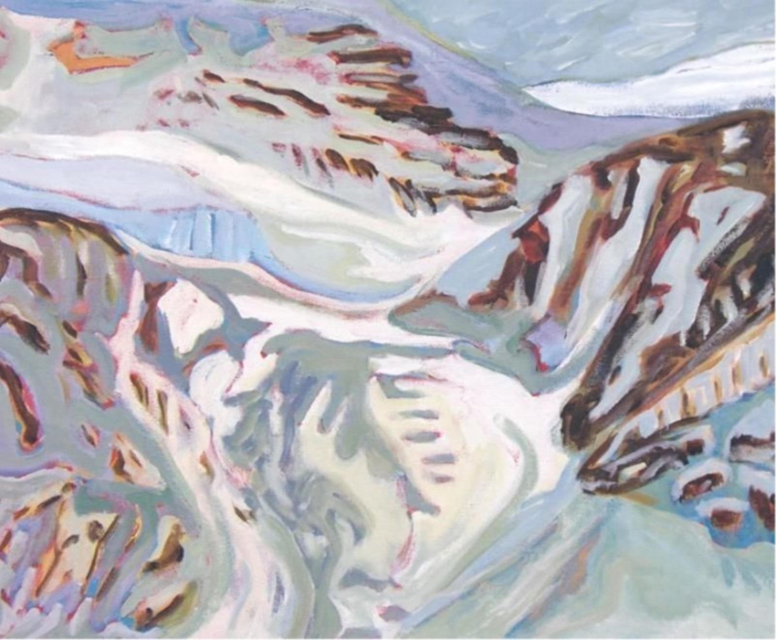 Laurel Cormack: BOUNDARY GLACIER, COLUMBIA ICEFIELD AREA - Hodgins Art ...