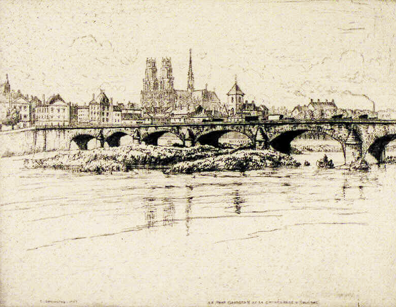 Caroline Helena Armington: LE PONT GEORGES V ET LA CATHEDRALE D'ORLEANS ...