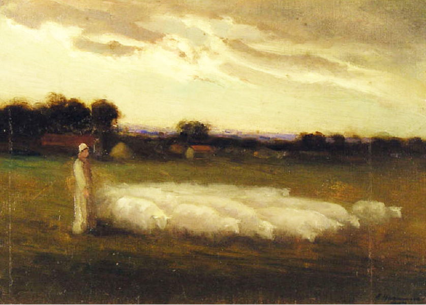 John A. Hammond: THE RETURN OF THE FLOCK - Hodgins Art Auctions Ltd.