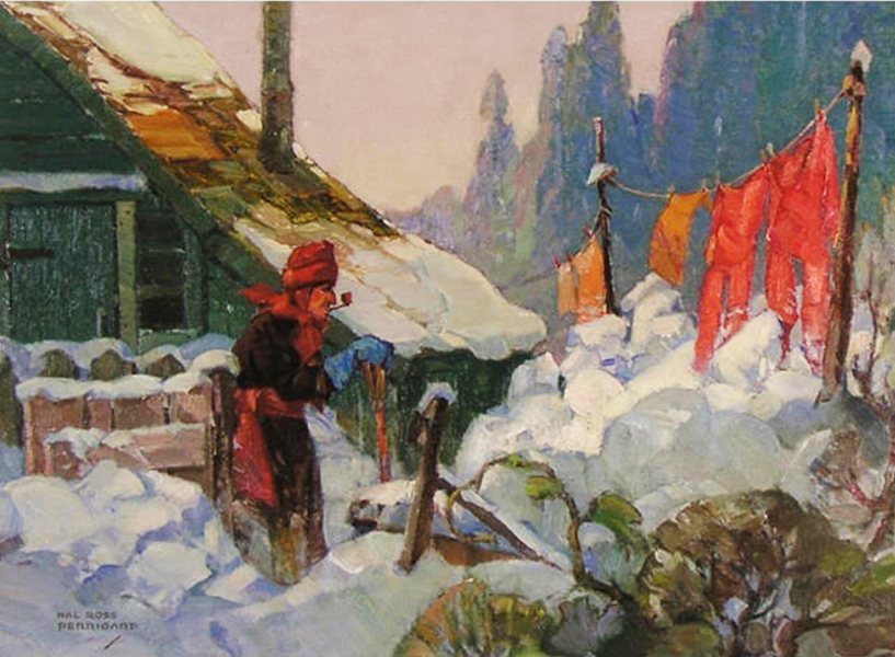 Hal Ross Perrigard: ALL IN A DAY'S WORK - Hodgins Art Auctions Ltd.