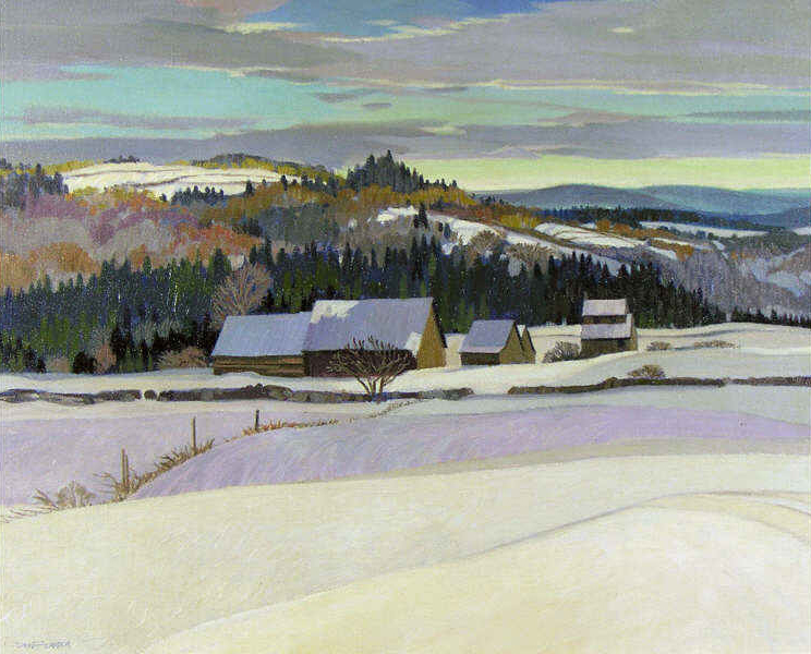 Richard (Dick) Ferrier: WINTER INTERLUDE - Hodgins Art Auctions Ltd.