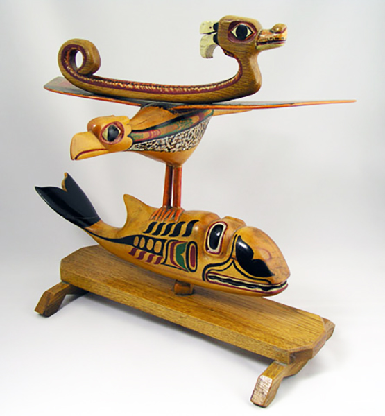 Jacob Louie: UNTITLED; ANIMAL TOTEM - Hodgins Art Auction