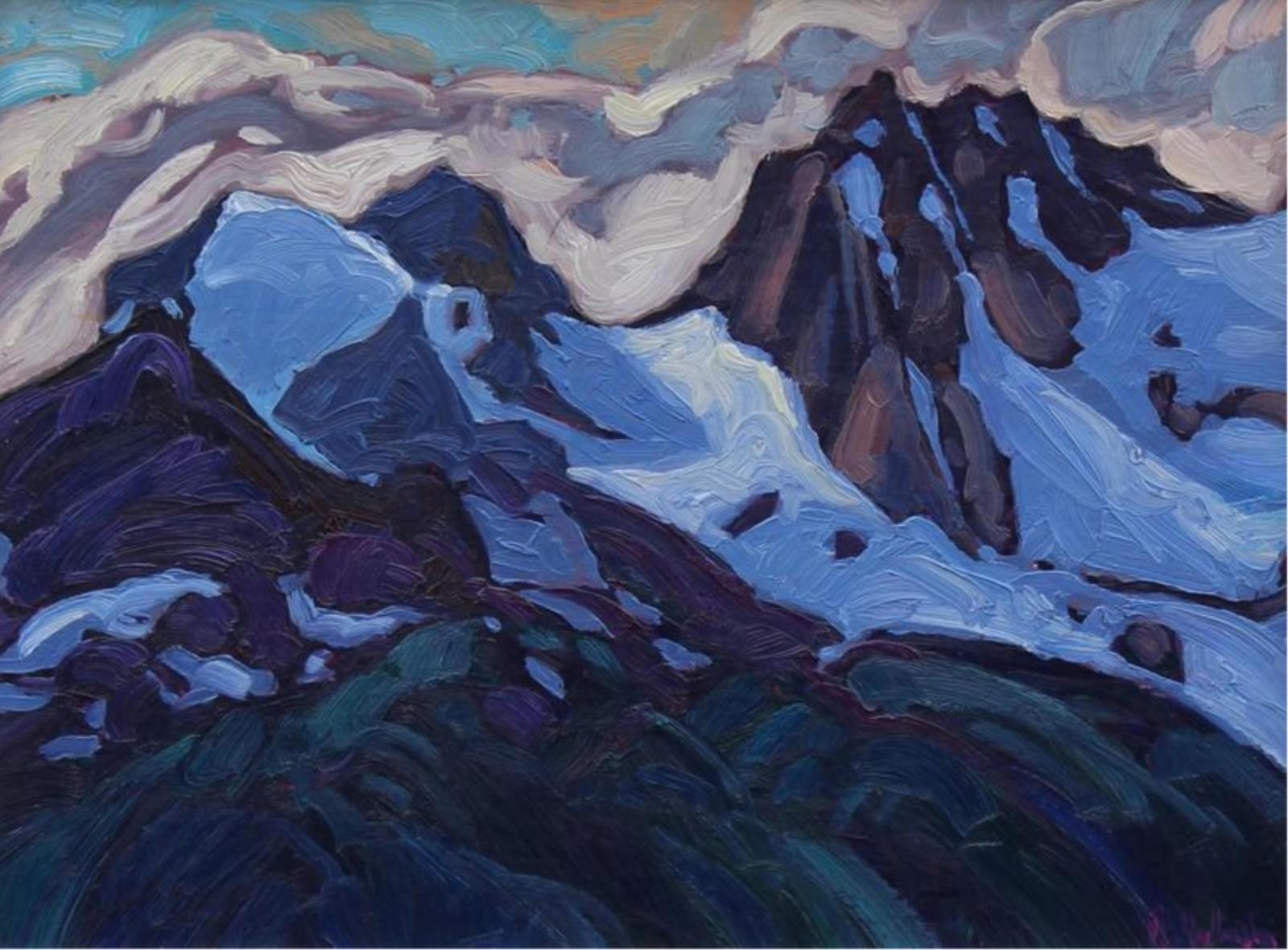 Dominik J. Modlinski: COAST RANGE, HAINES, ALASKA - Hodgins Art Auction
