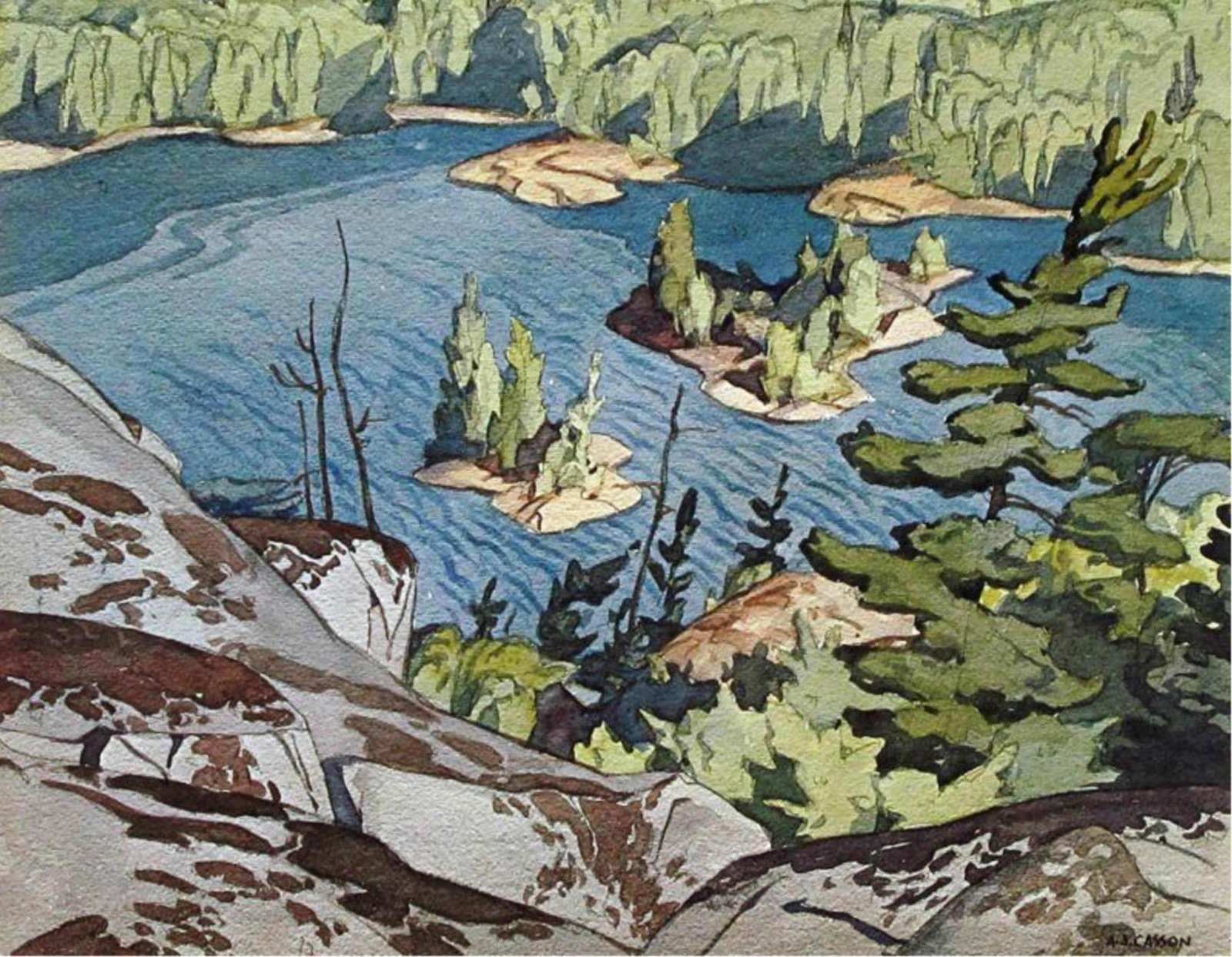 Alfred Joseph Casson: A VIEW FROM THE CLIFFS - Hodgins Art Auction