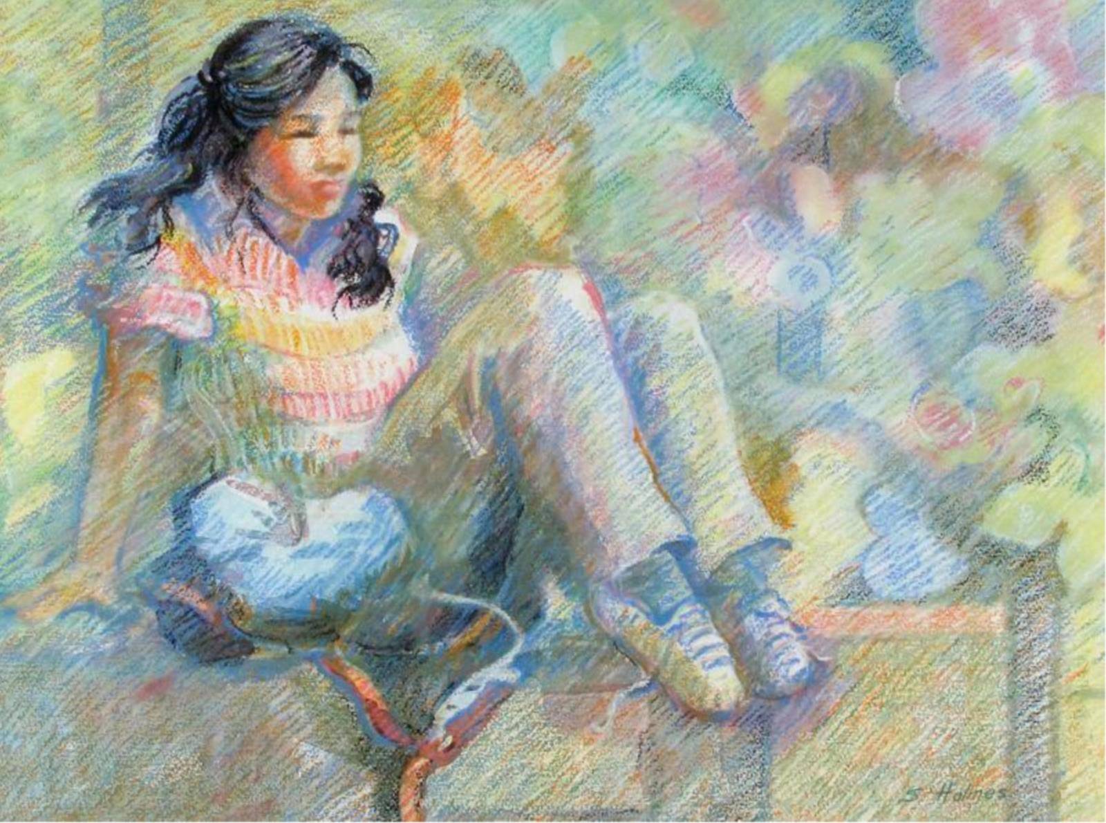 Sharon Christian (Nee Holmes): PORTRAIT OF A WOMAN - Hodgins Art Auctions