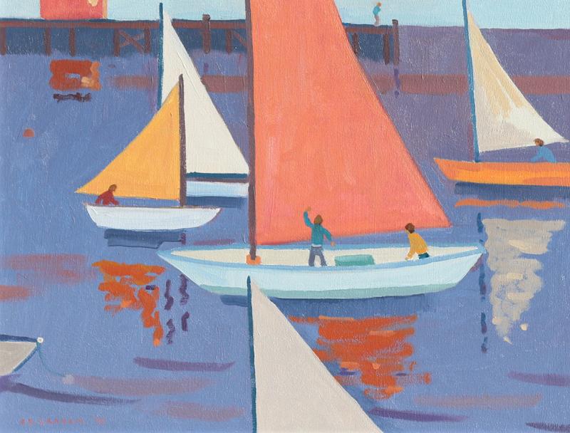 Colin D. Graham: RED SAIL - Hodgins Art Auction