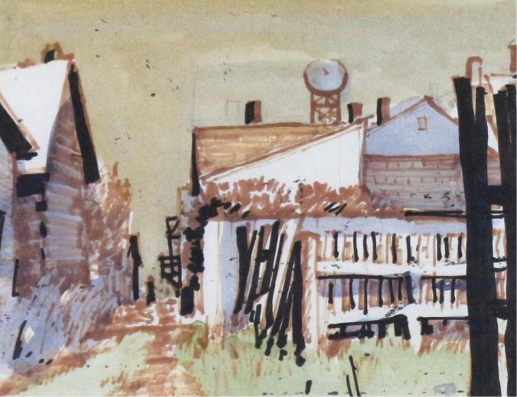 James Stanford (Stan) Perrott: ALLEY NO. 1, COLEMAN FIELD SKETCH ...