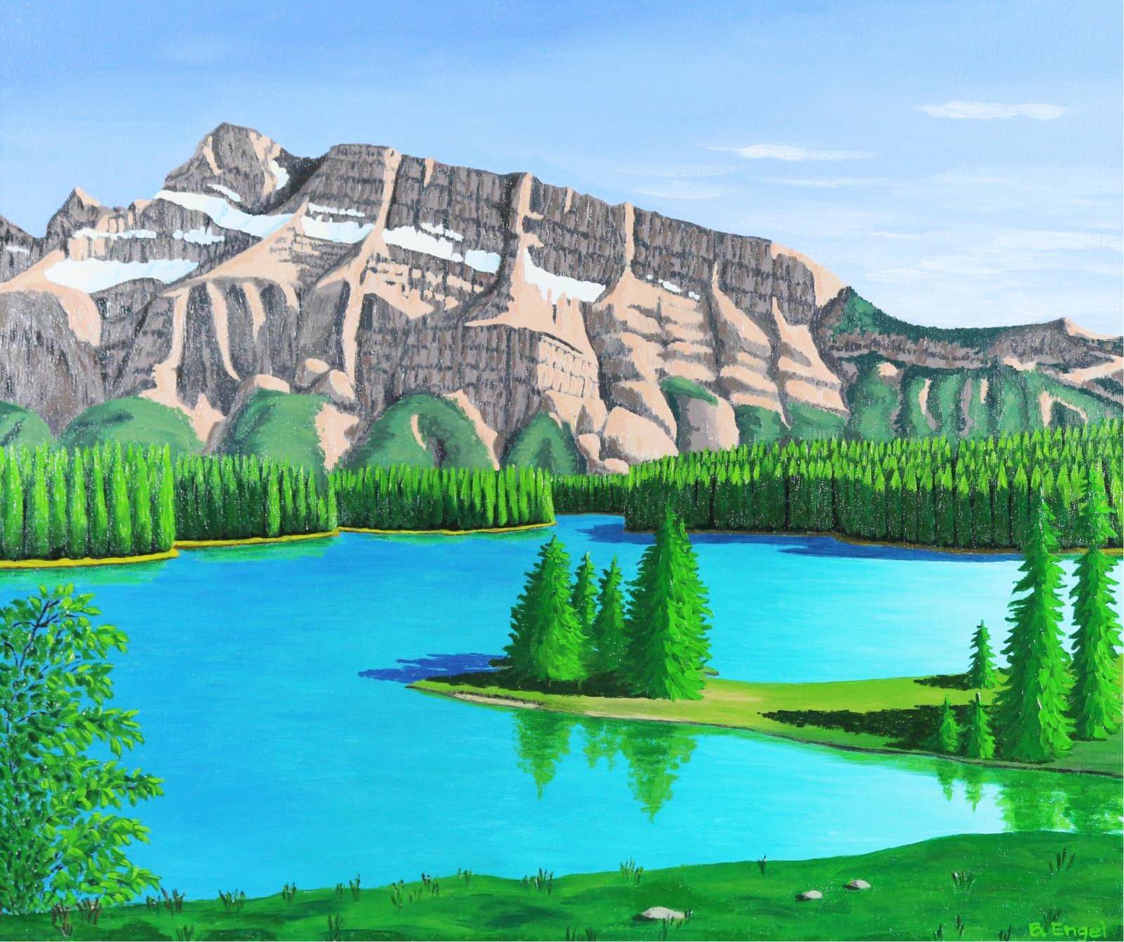 Barbara Engel: TWO JACK LAKE - Hodgins Art Auctions