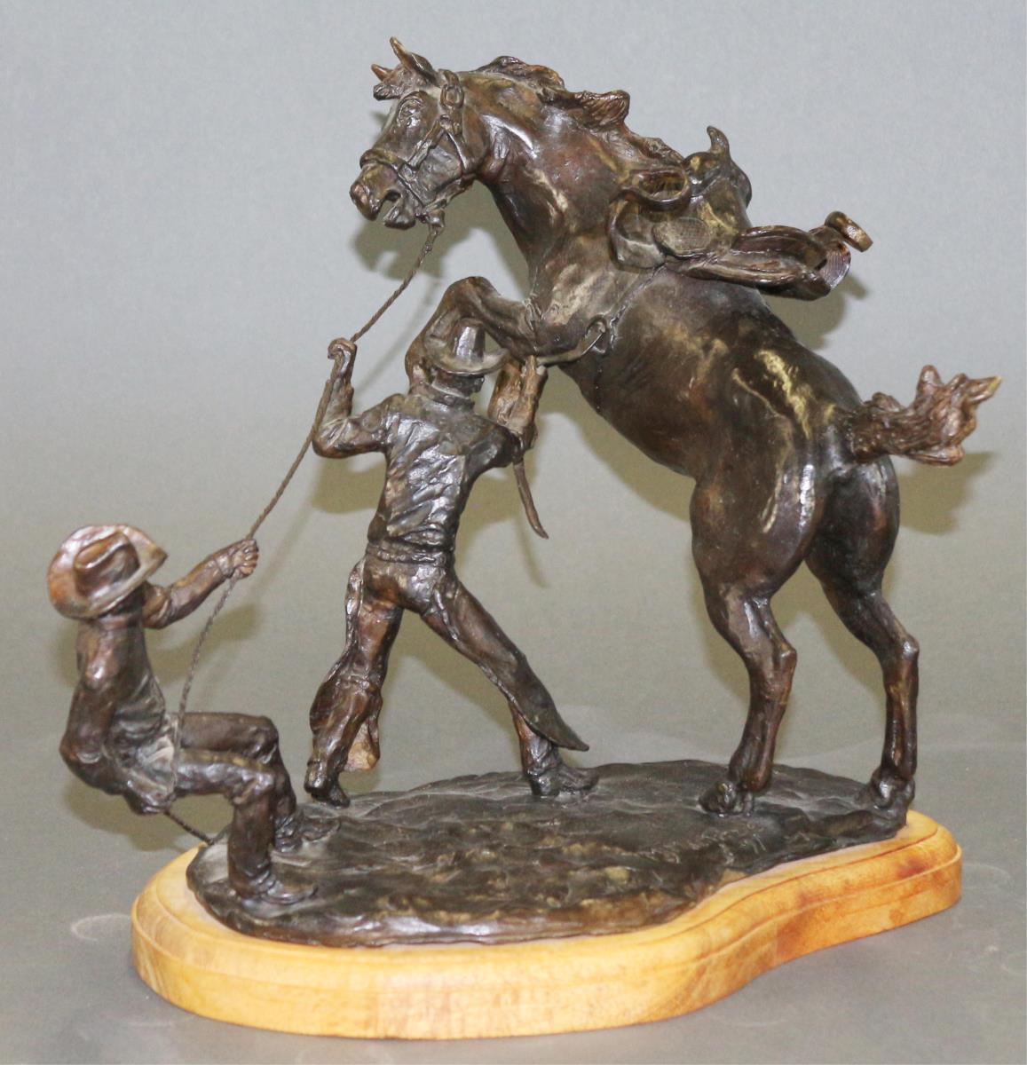 Malcolm James (Mac) MacKenzie: WILD HORSE RACE - Hodgins Art Auction