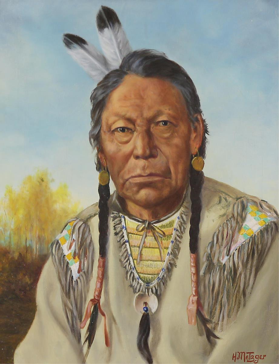 Father Henry Metzger: CHIEF O'HOO (THE OWL), CREE INDIAN - Hodgins Art ...