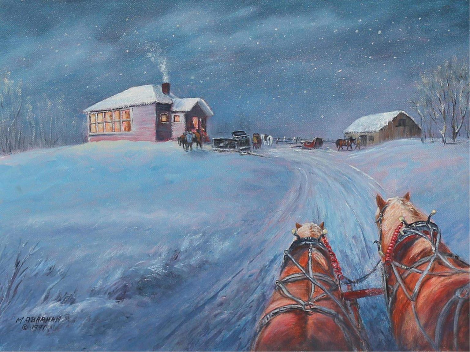 Maxine Abraham: THE CHRISTMAS CONCERT - Hodgins Art Auction