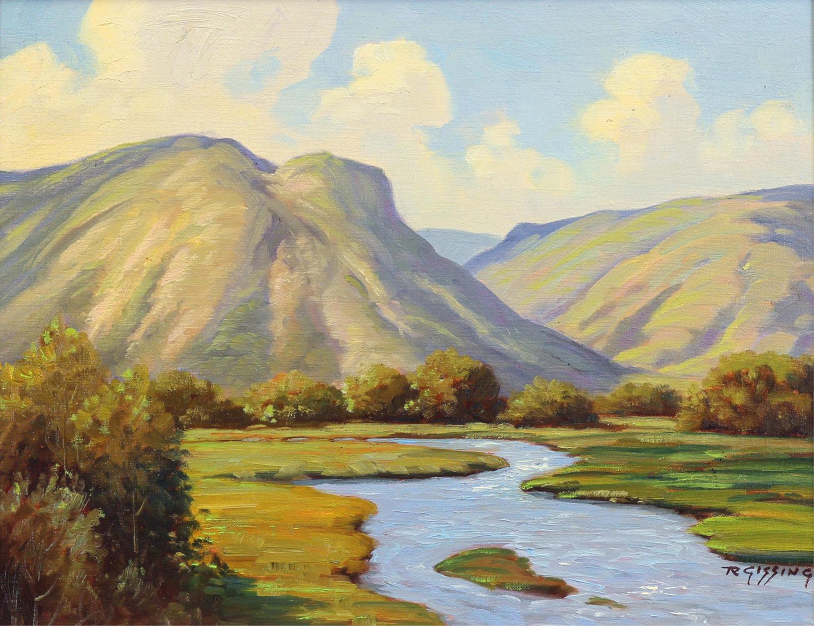 Roland Gissing: SWIFT CURRENT RIVER - Hodgins Art Auction
