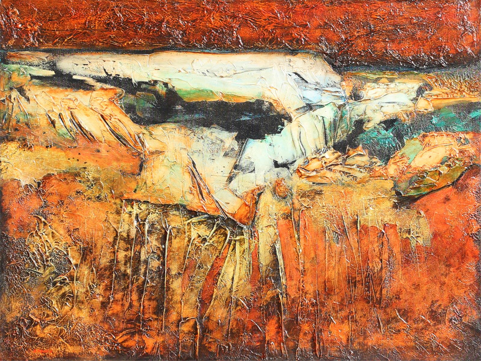 Don Pentz: ANCIENT LANDSCAPE #78 - Hodgins Art Auction