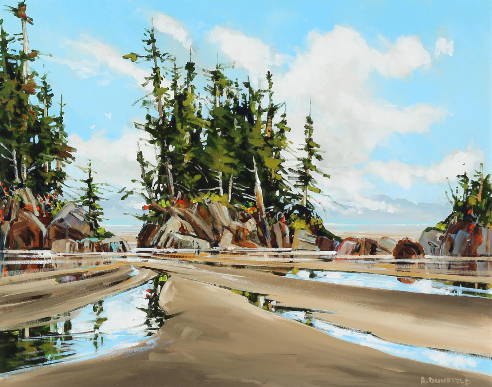 Allan Dunfield: HIGH AND DRY (INSPIRED BY CRYSTAL COVE NEAR TOFINO ON ...