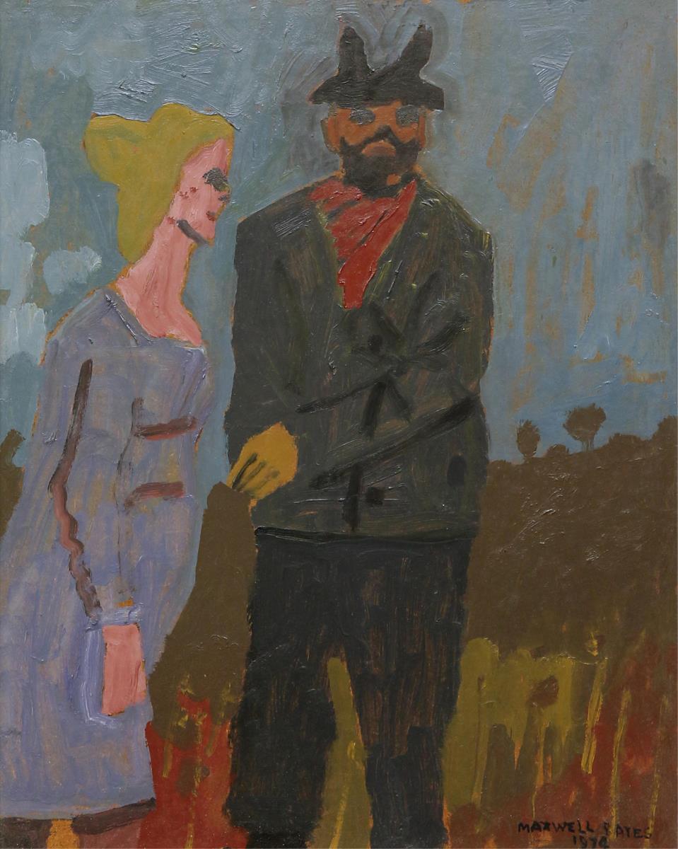 Maxwell Bennett Bates: FARMER & WIFE - Hodgins Art Auctions
