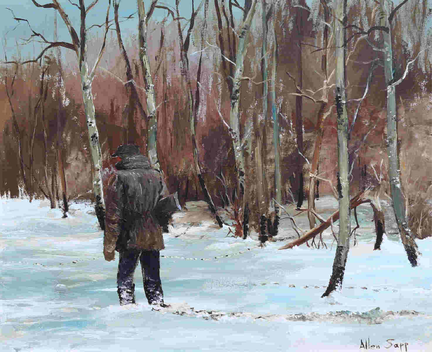Allen Sapp: STALKING THE PREY - Hodgins Art Auctions