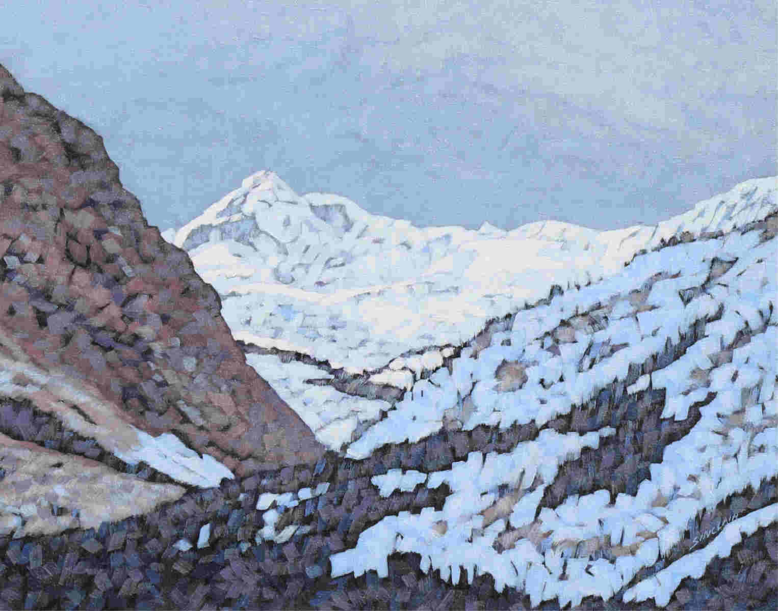 Deborah Lougheed Sinclair: WHITE SUMMIT, KANANASKIS - Hodgins Art Auction