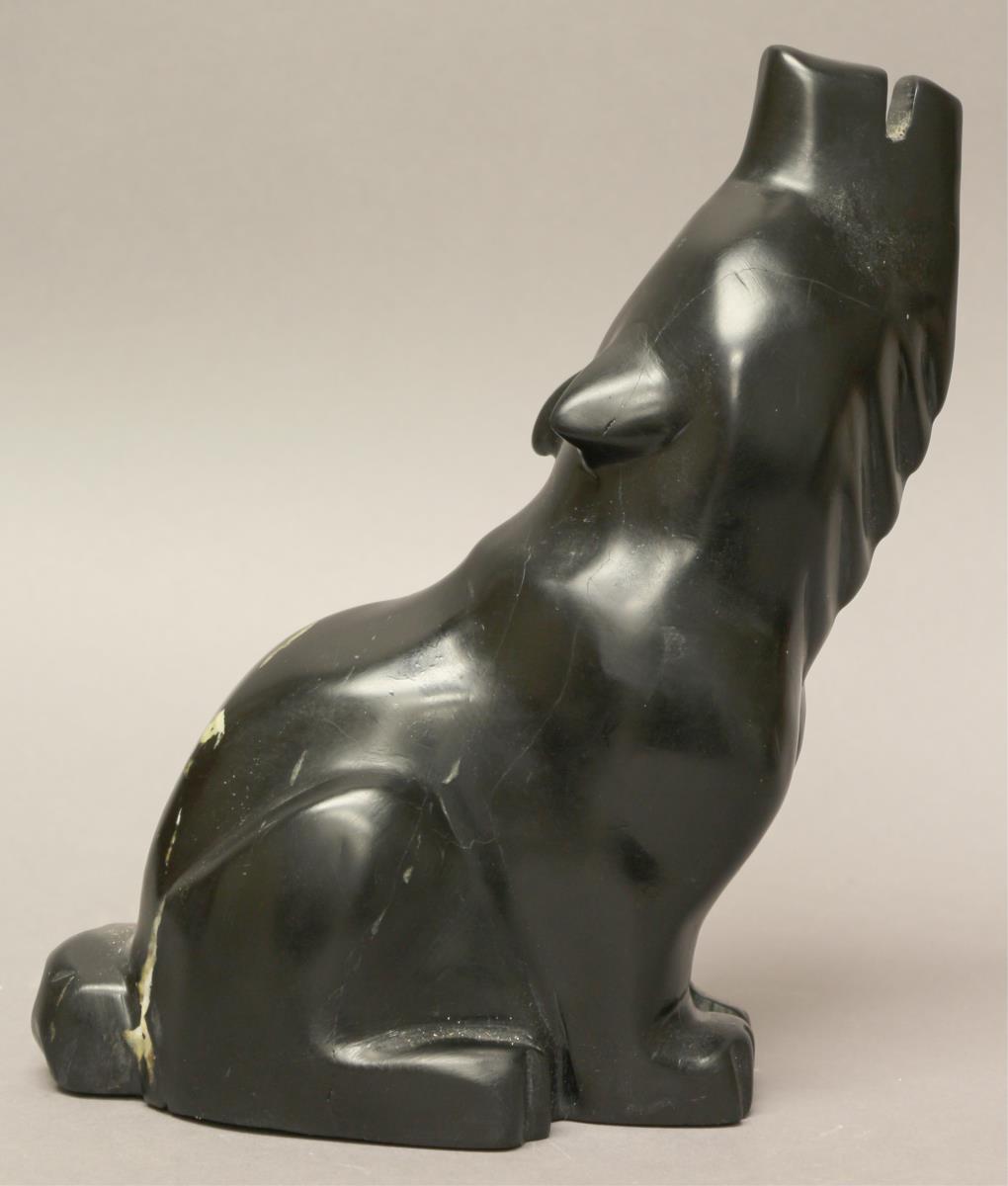 Mark Totan: HOWLING WOLF - Hodgins Art Auction