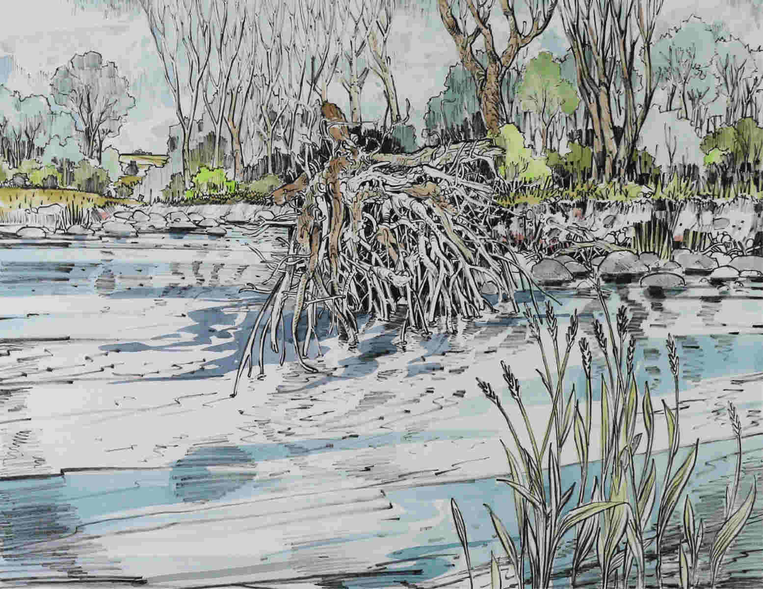 Ted Godwin: STILL POOL - THE BELANGER SUITE - Hodgins Art Auction